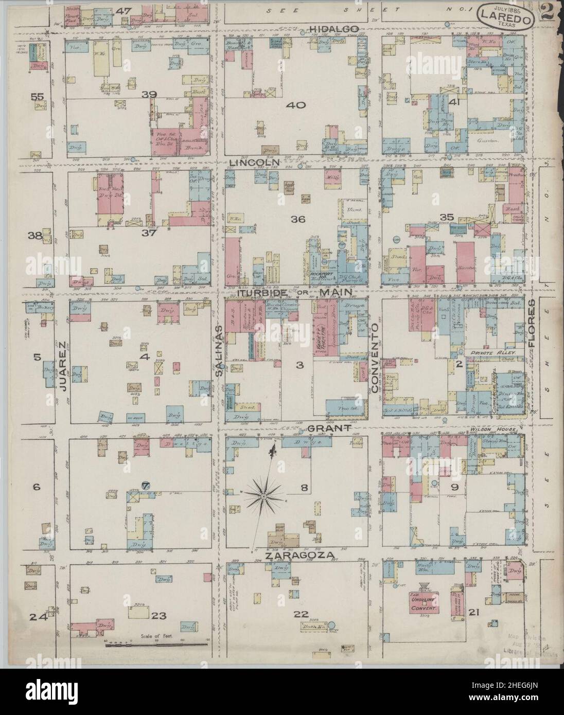 Map of laredo texas hi-res stock photography and images - Alamy