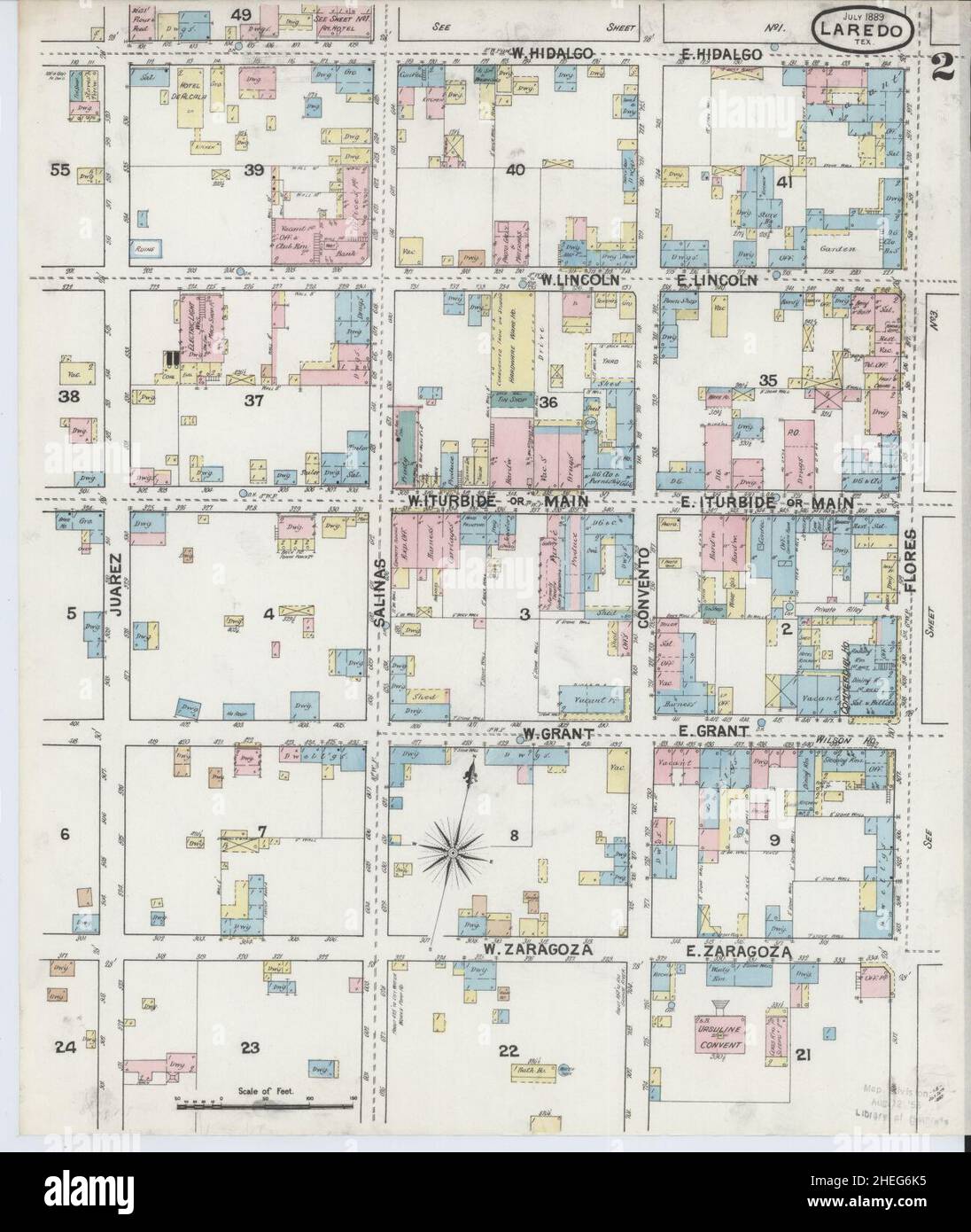 Map of laredo texas hi-res stock photography and images - Alamy