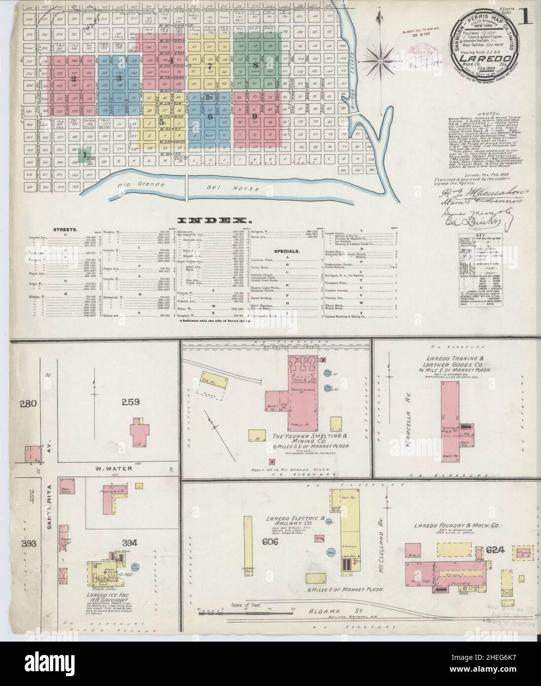 Map of laredo texas hi-res stock photography and images - Alamy