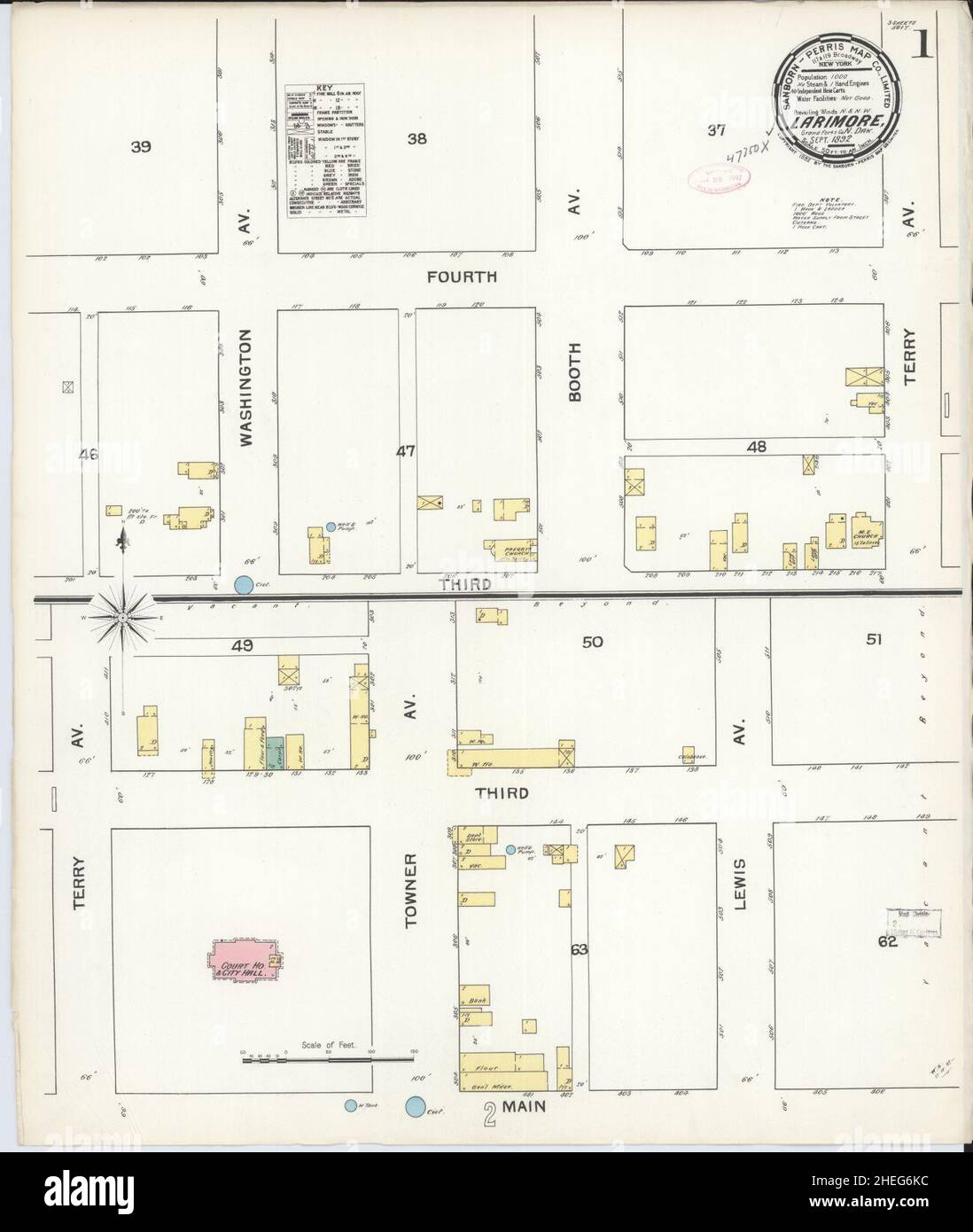 Map of larimore north dakota hi-res stock photography and images - Alamy