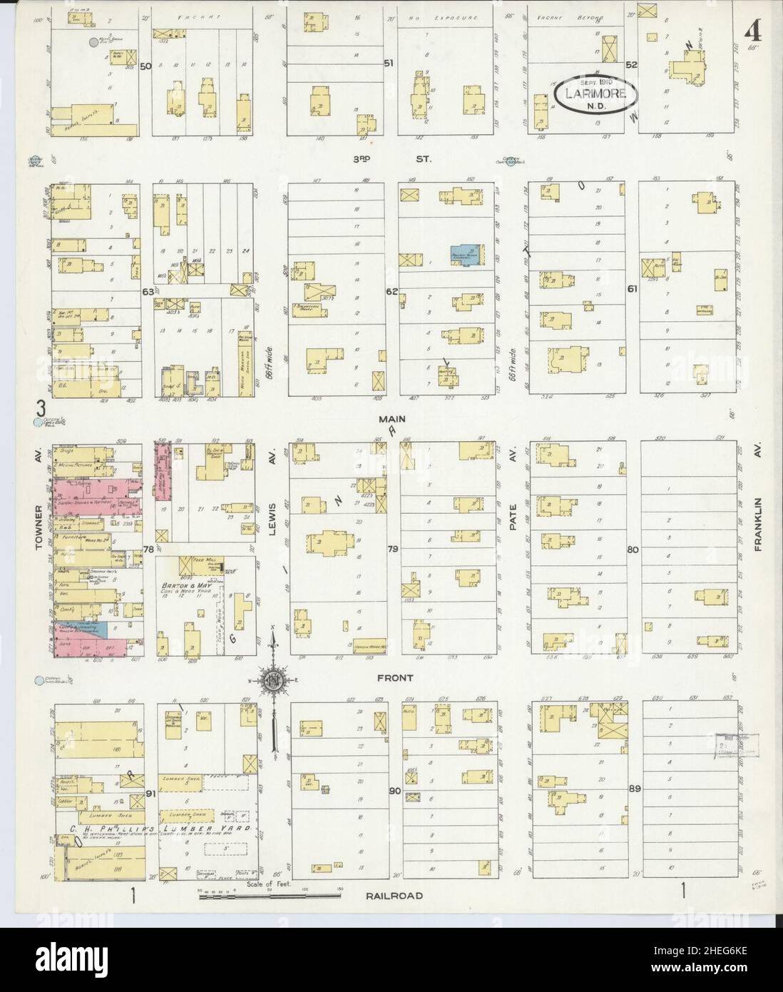 Map of larimore hi-res stock photography and images - Alamy