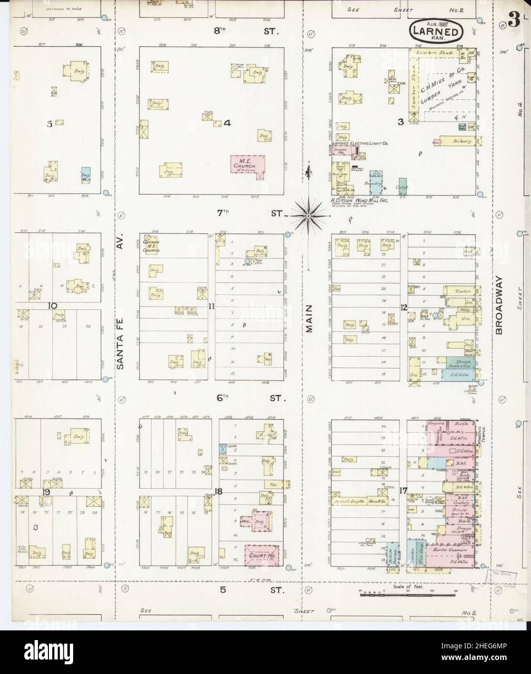 Map of larned hi-res stock photography and images - Alamy
