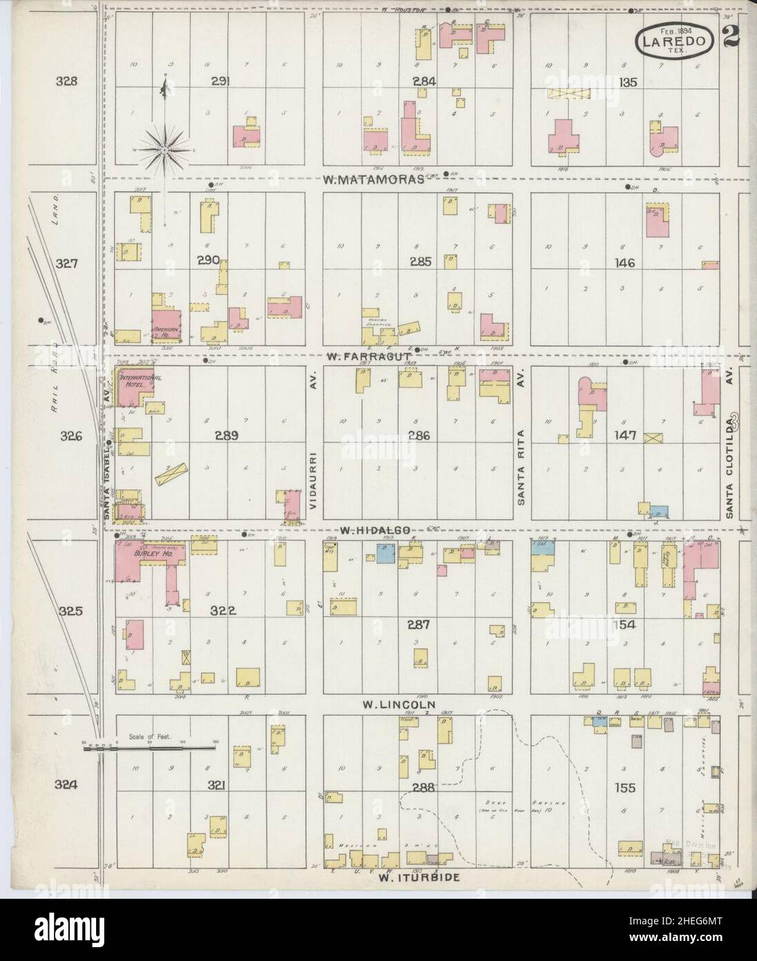 Map of laredo texas hi-res stock photography and images - Alamy