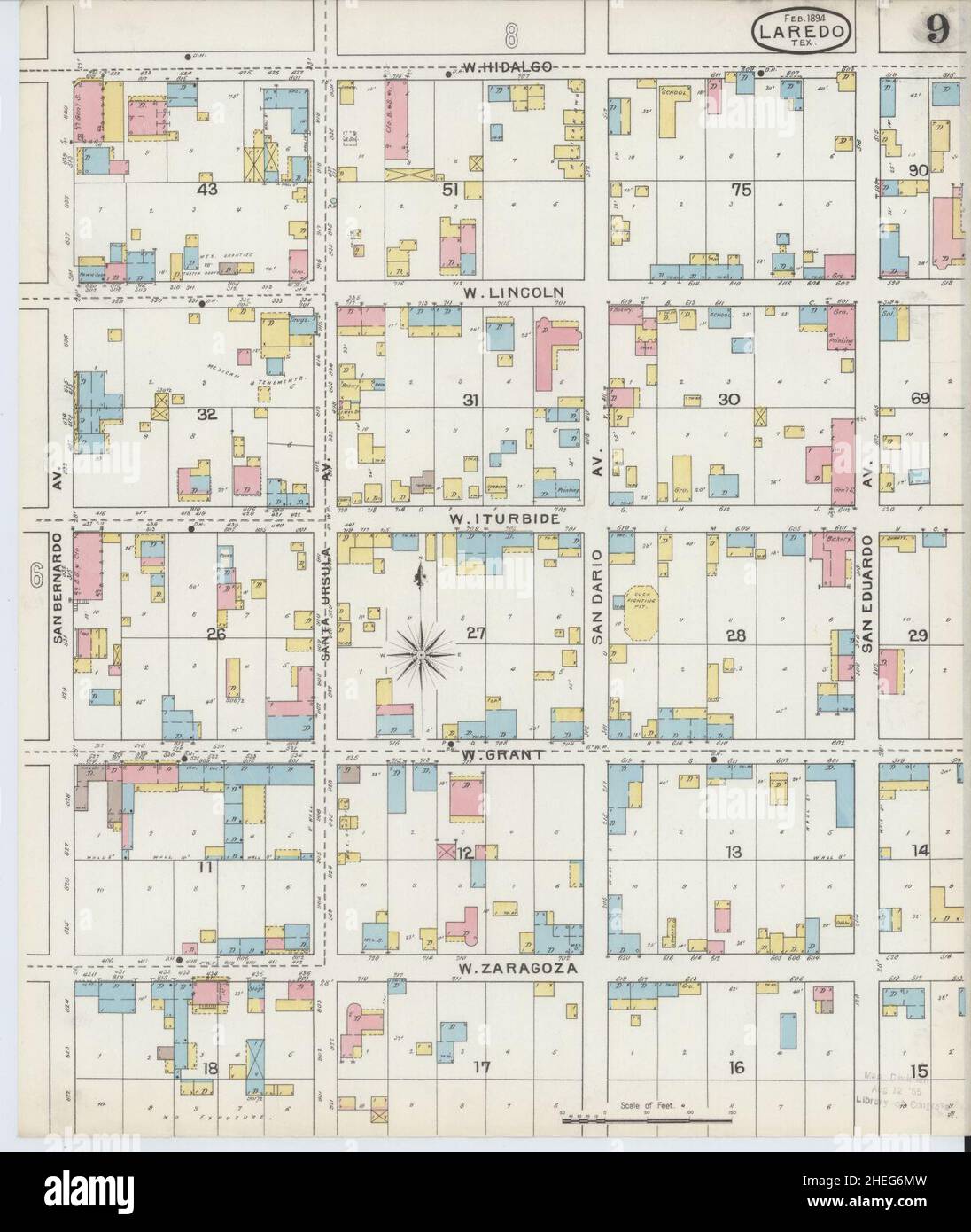 Map of laredo texas hi-res stock photography and images - Alamy