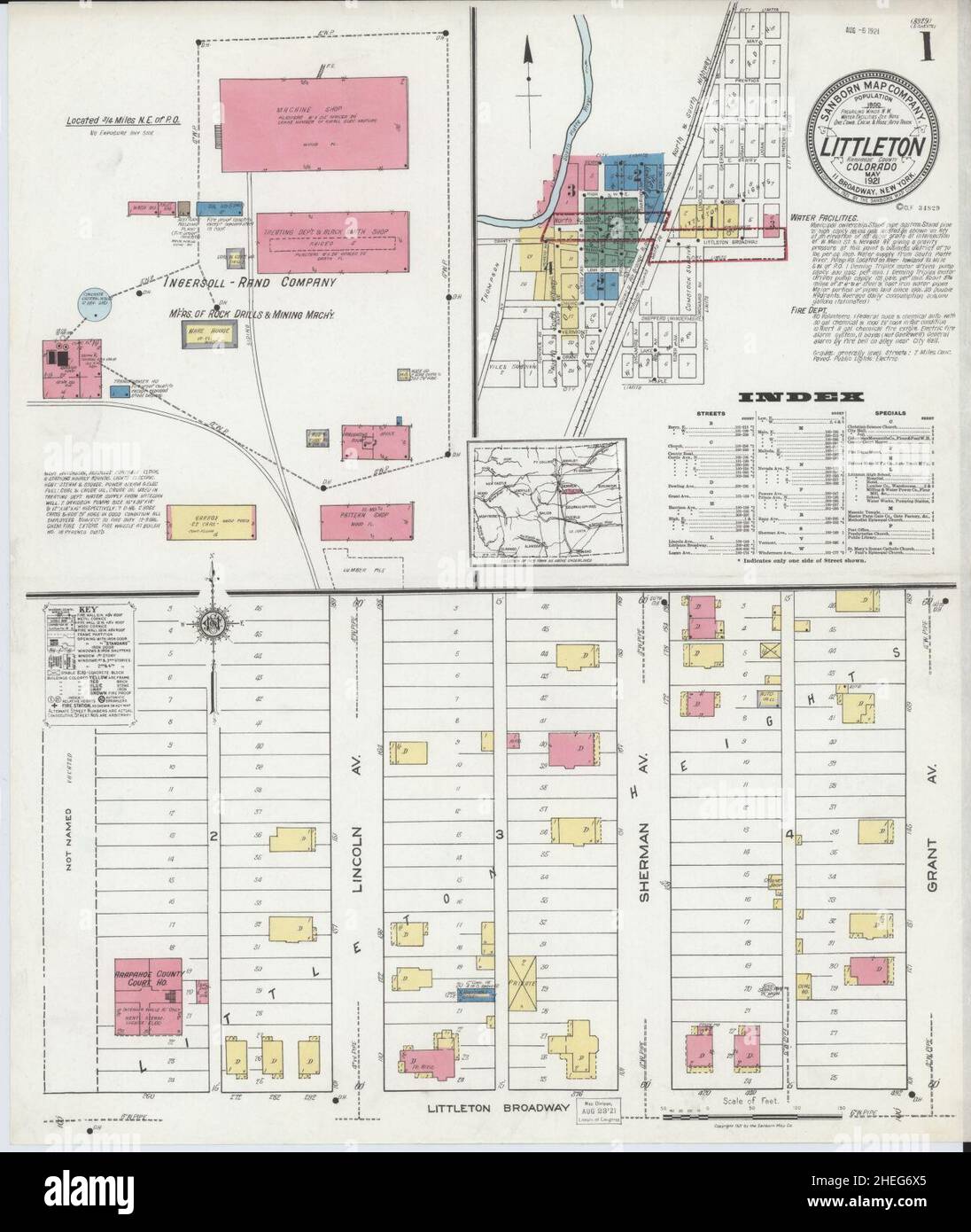 Arapahoe county map hi-res stock photography and images - Alamy
