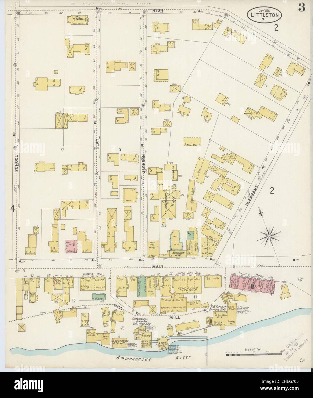 Sanborn Fire Insurance Map from Littleton, Grafton County, New ...