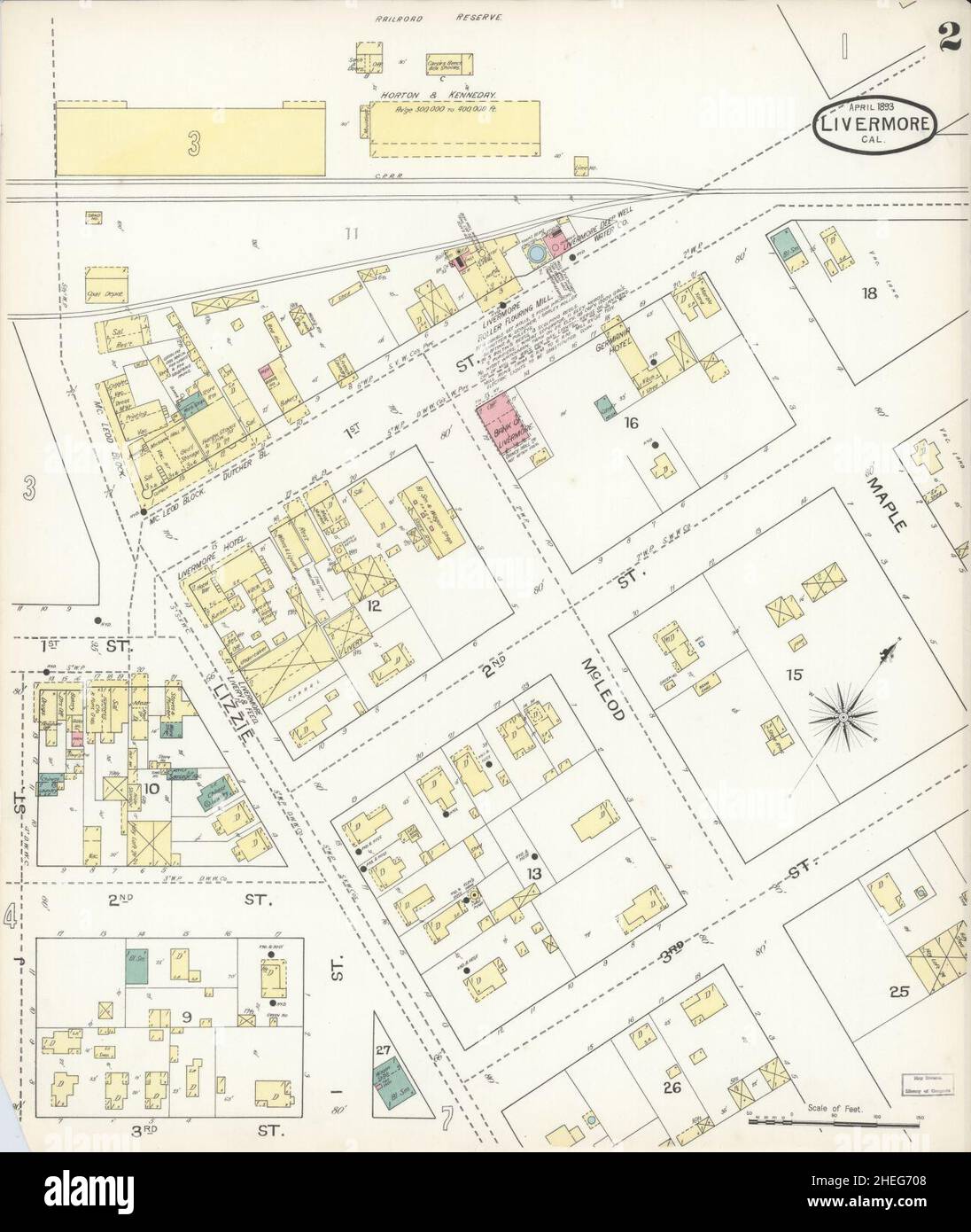 Vintage map of alameda hi-res stock photography and images - Alamy