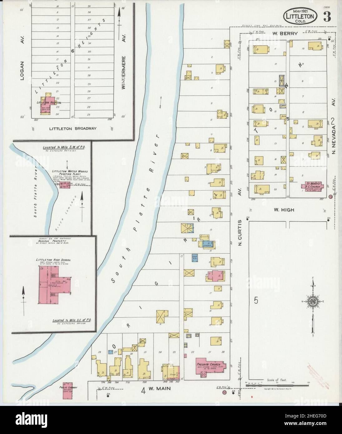 Map of littleton hi-res stock photography and images - Alamy
