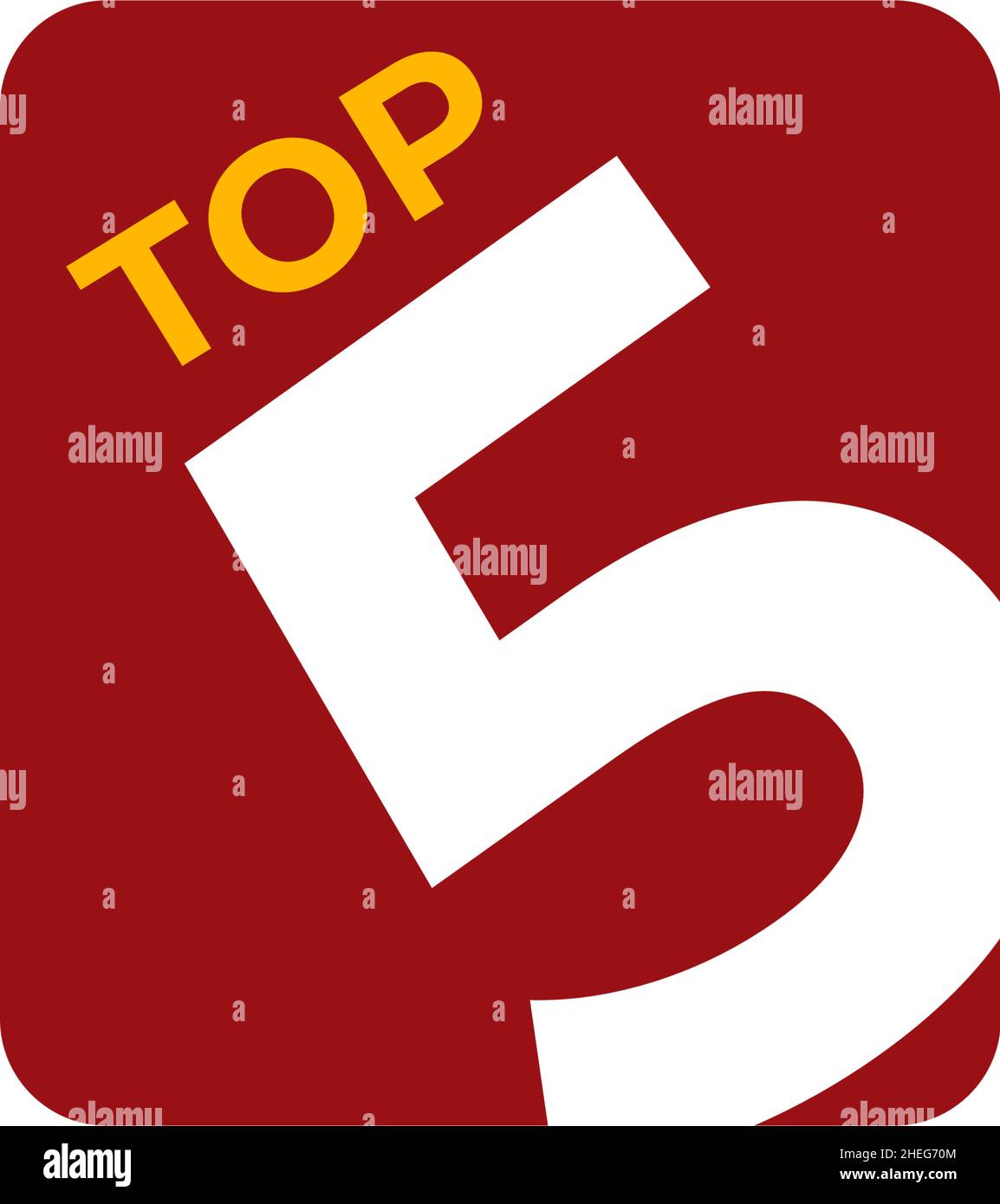 Top 5 Big Five logo design vector template Stock Vector Image & Art - Alamy