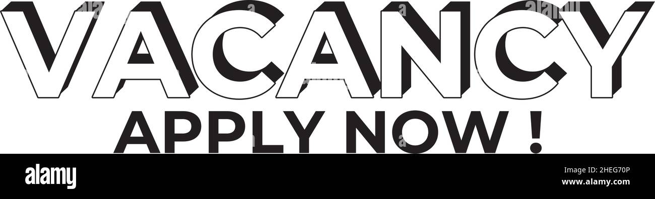 Job vacancy information text vector symbol design Stock Vector Image ...