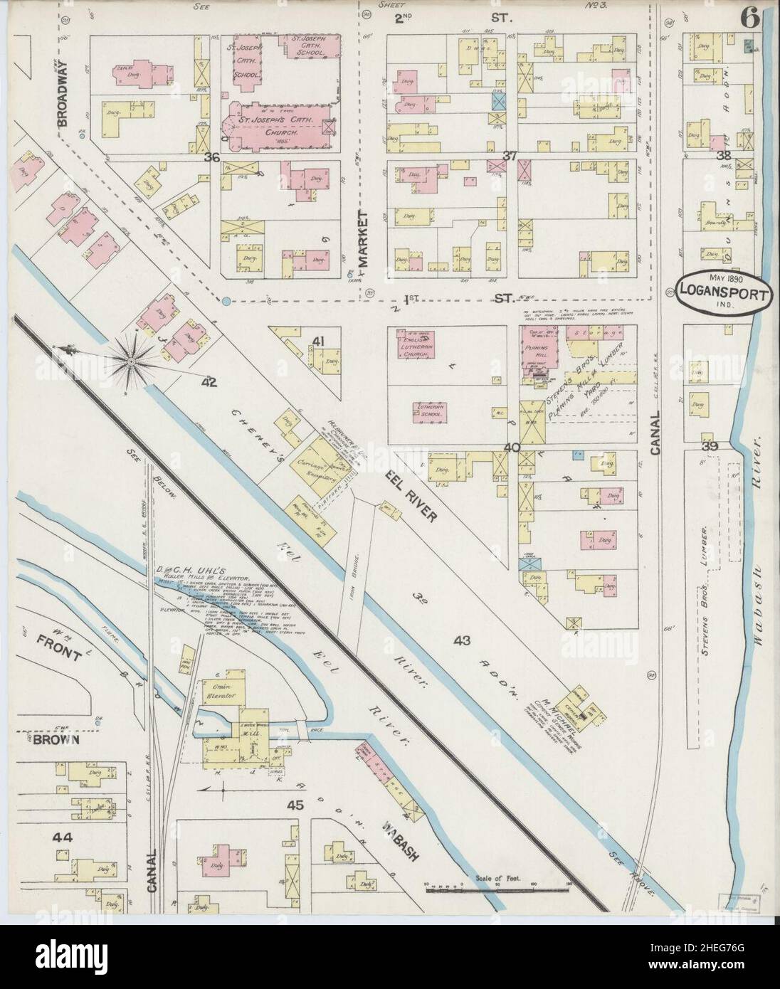 Map of logansport hi-res stock photography and images - Alamy