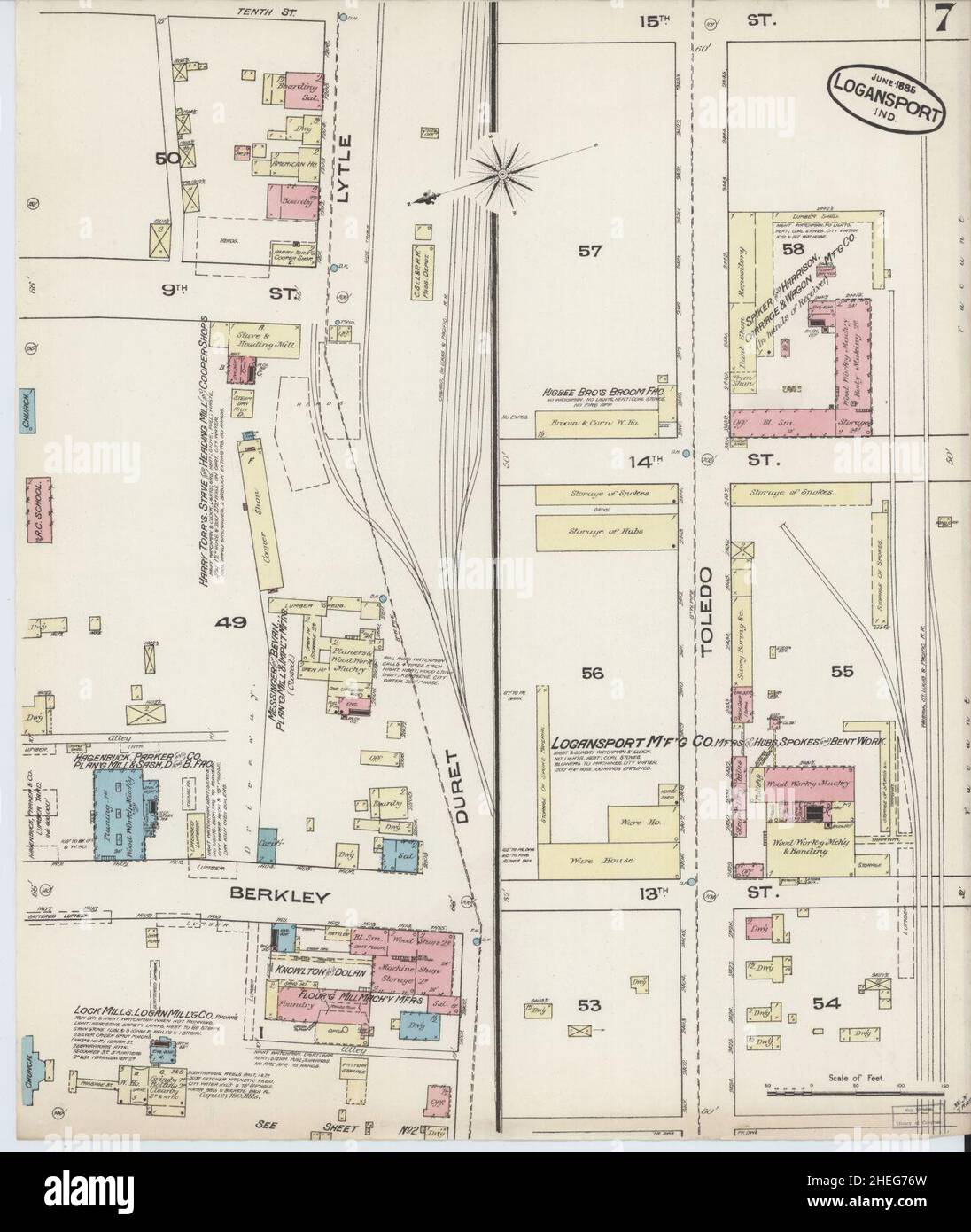 Map of logansport hi-res stock photography and images - Alamy