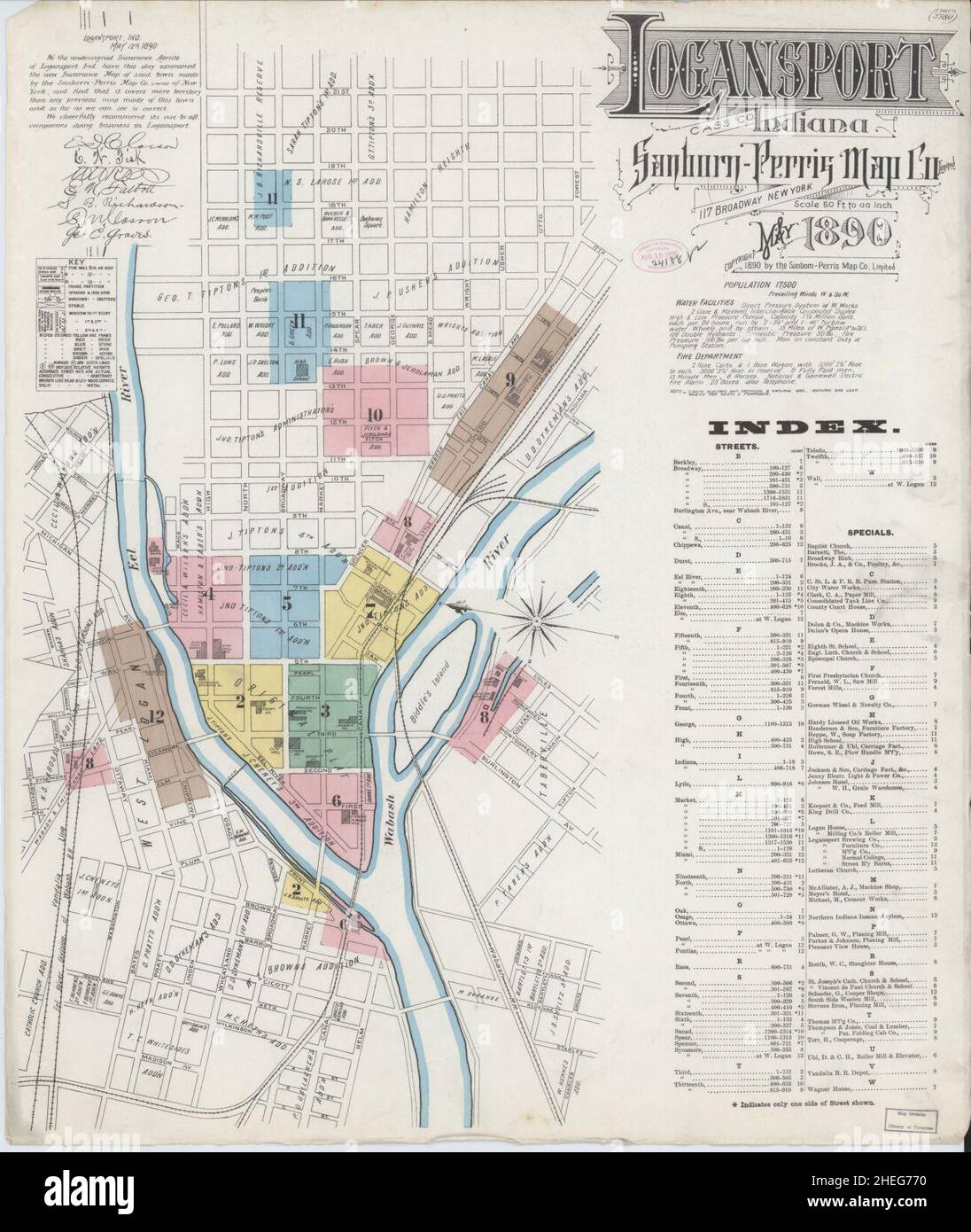 Map of logansport hi-res stock photography and images - Alamy