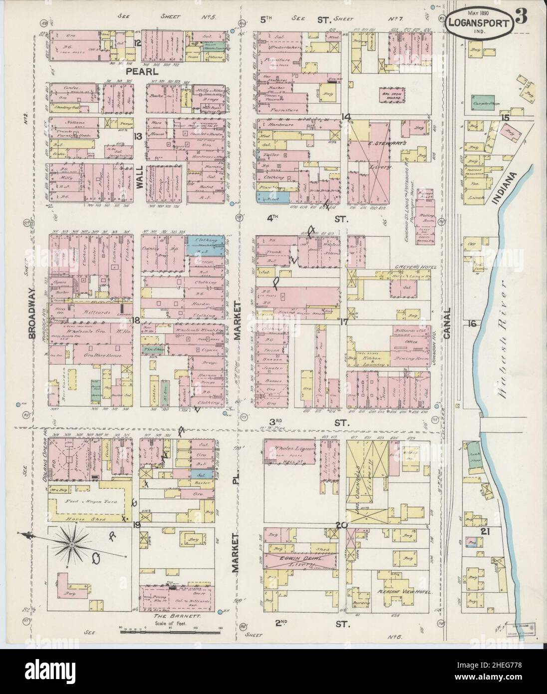 Map of logansport hi-res stock photography and images - Alamy