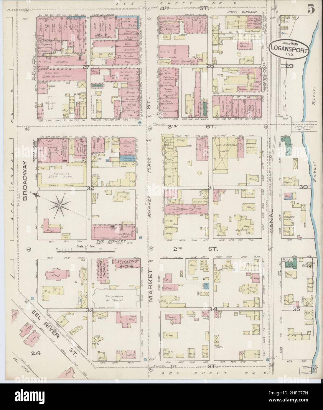 Map of logansport hi-res stock photography and images - Alamy