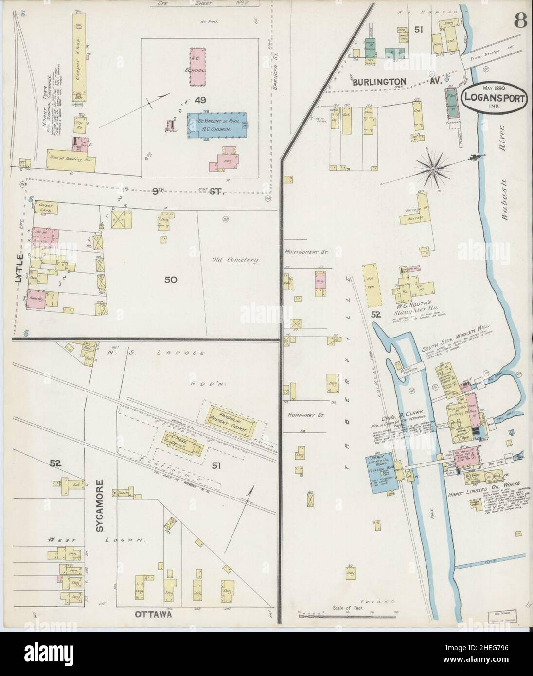 Map of logansport hi-res stock photography and images - Alamy