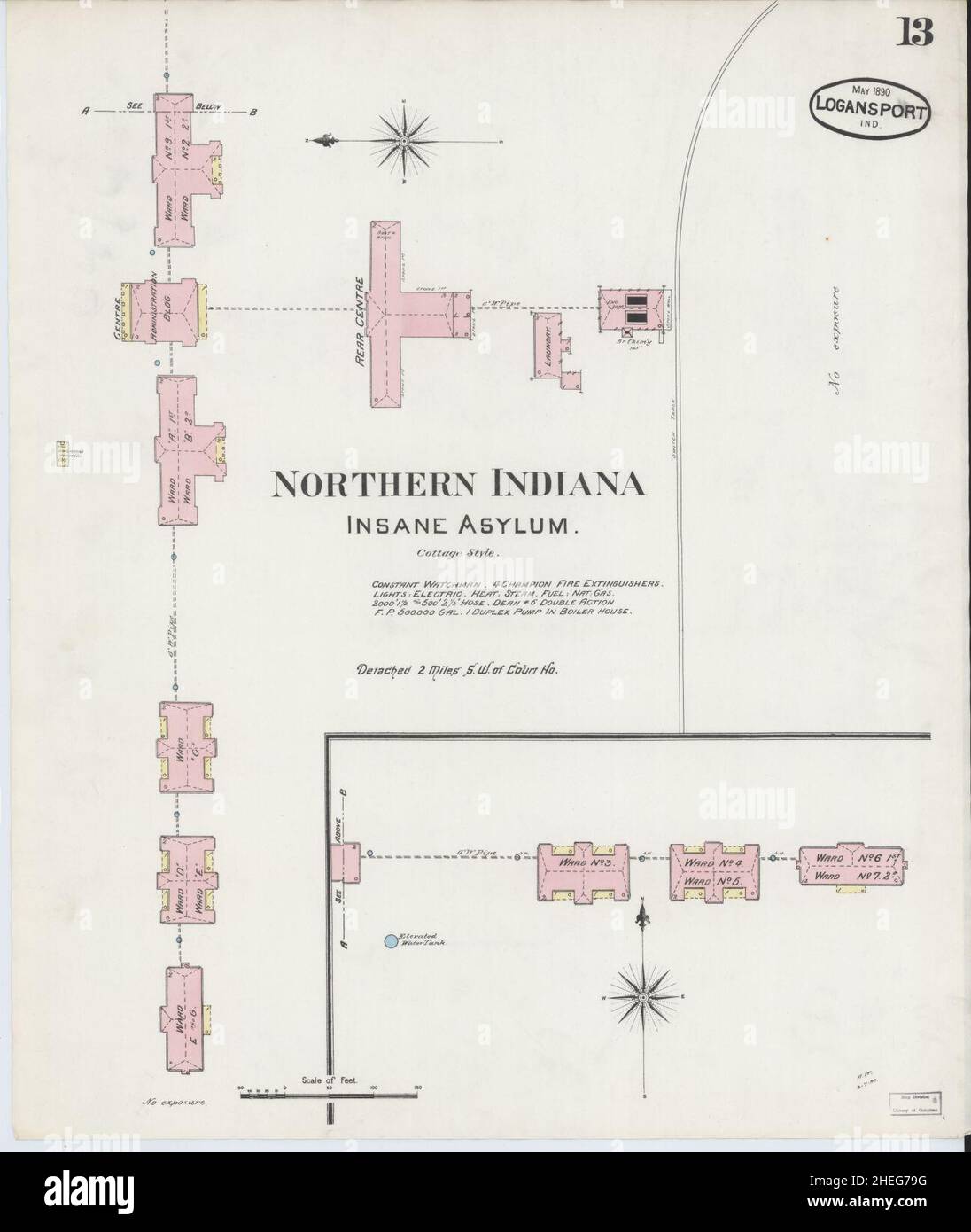 Map of logansport hi-res stock photography and images - Alamy