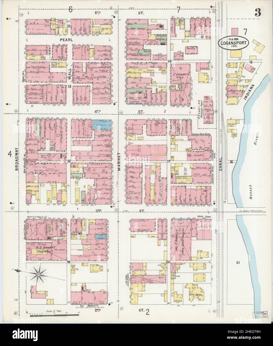 Map of logansport hi-res stock photography and images - Alamy