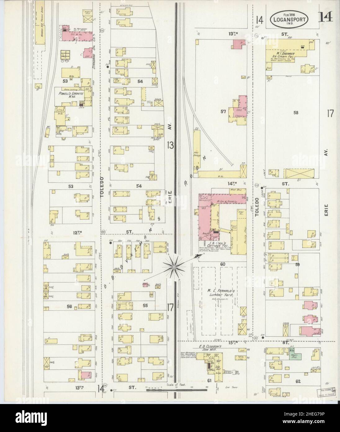 Map of logansport hi-res stock photography and images - Alamy
