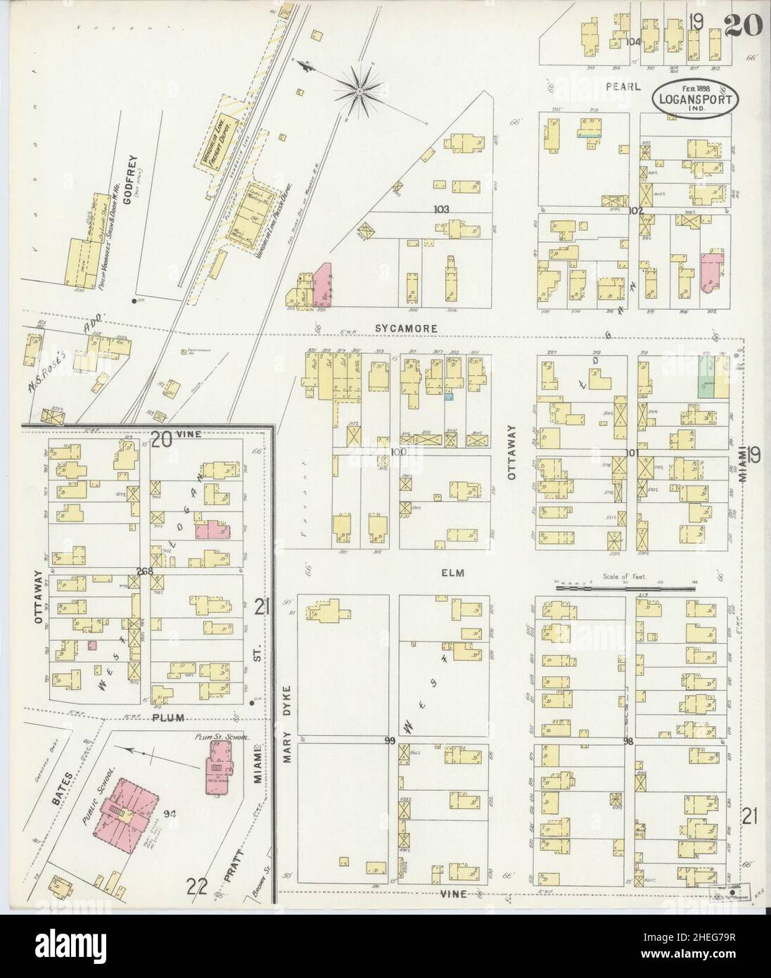 Map of logansport hi-res stock photography and images - Alamy