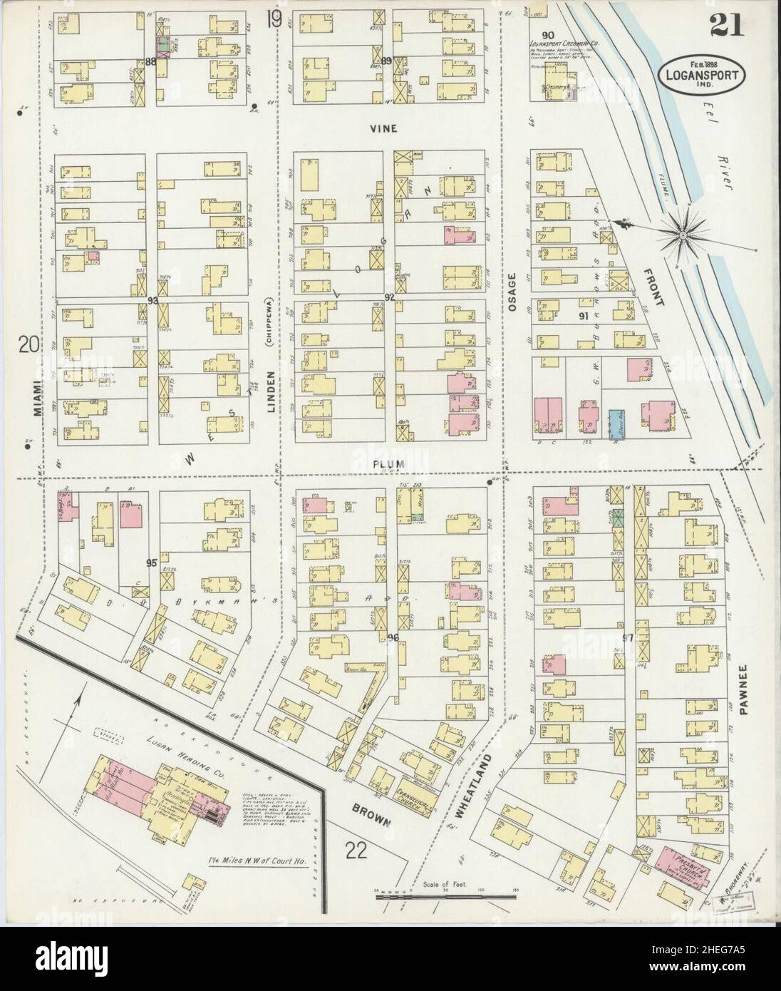 Map of logansport hi-res stock photography and images - Alamy