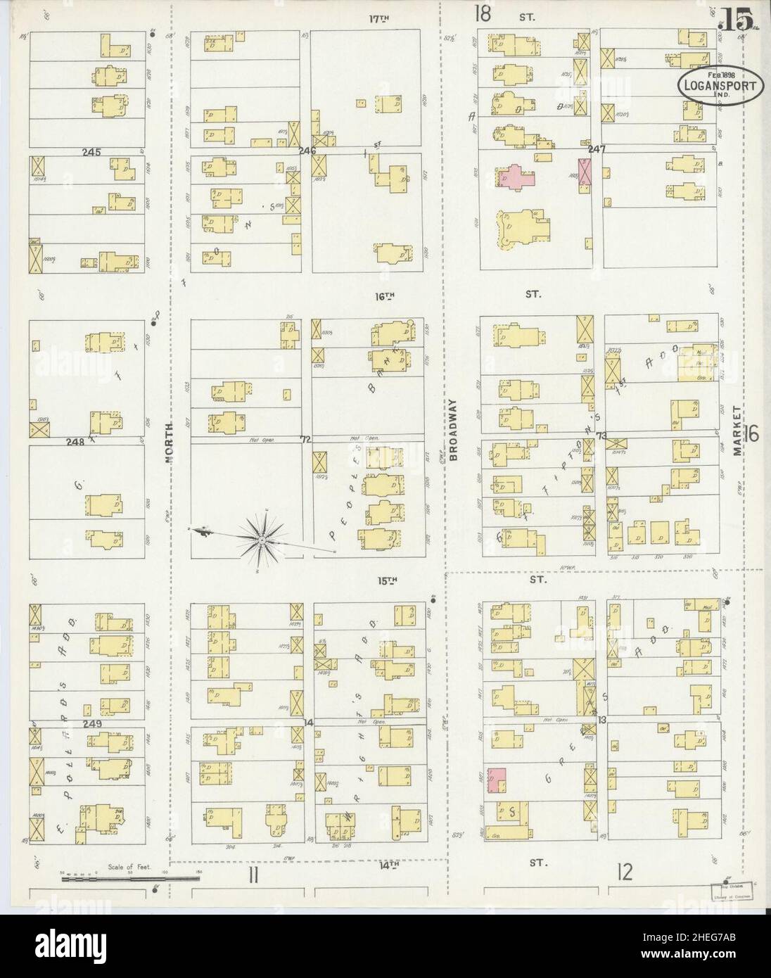 Map of logansport hi-res stock photography and images - Alamy