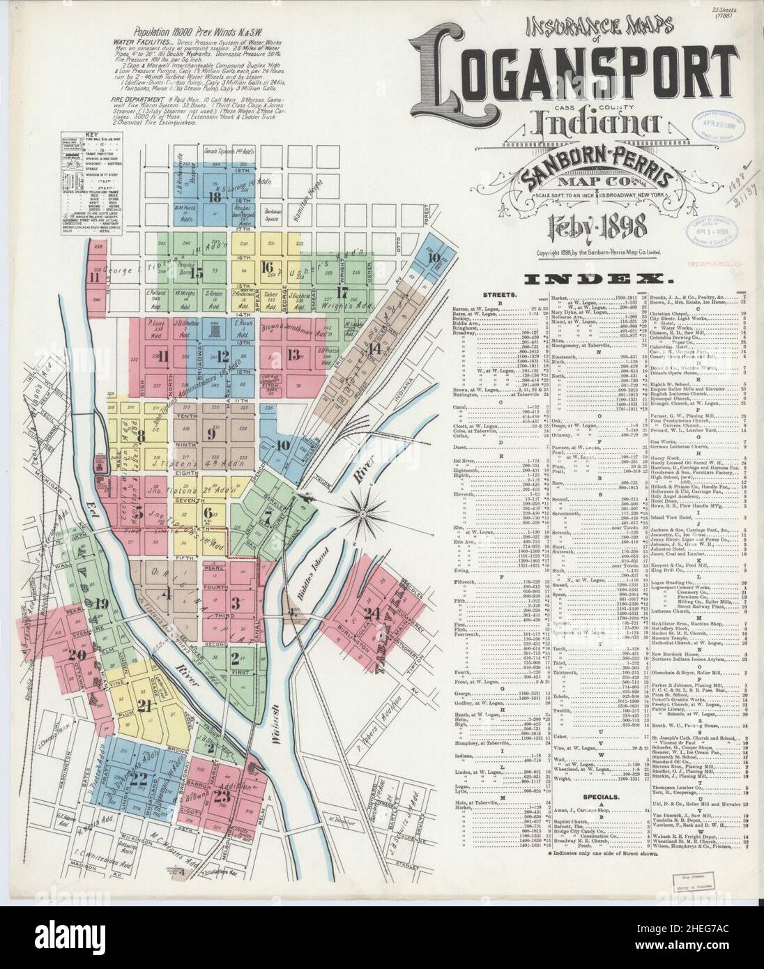 Map of logansport hi-res stock photography and images - Alamy