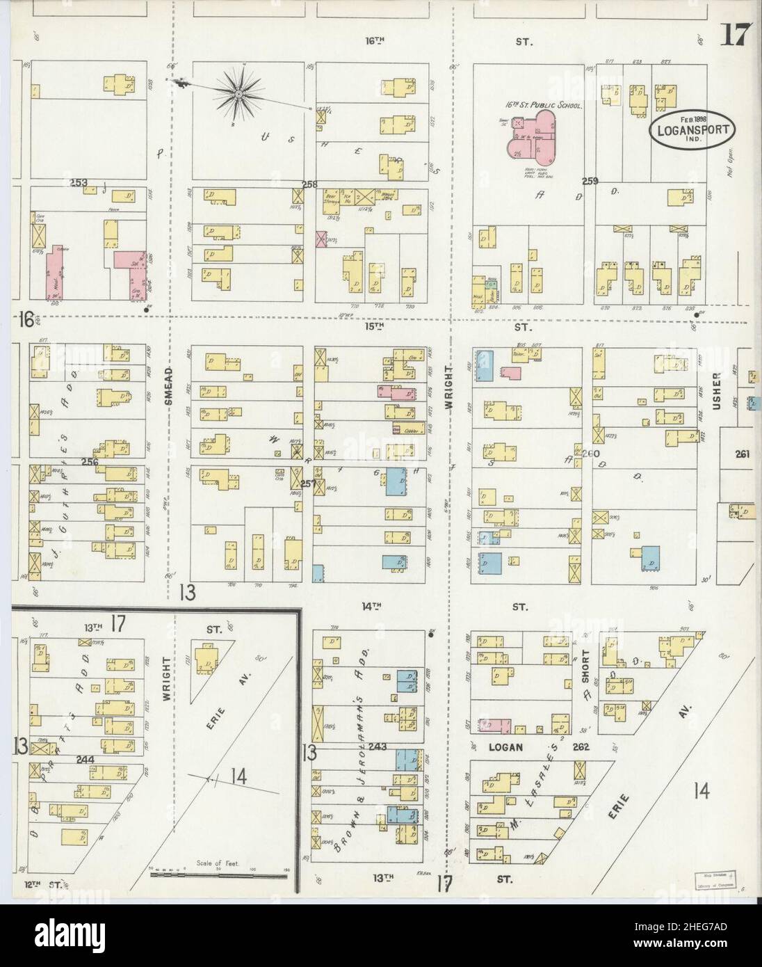 Map of logansport hi-res stock photography and images - Alamy