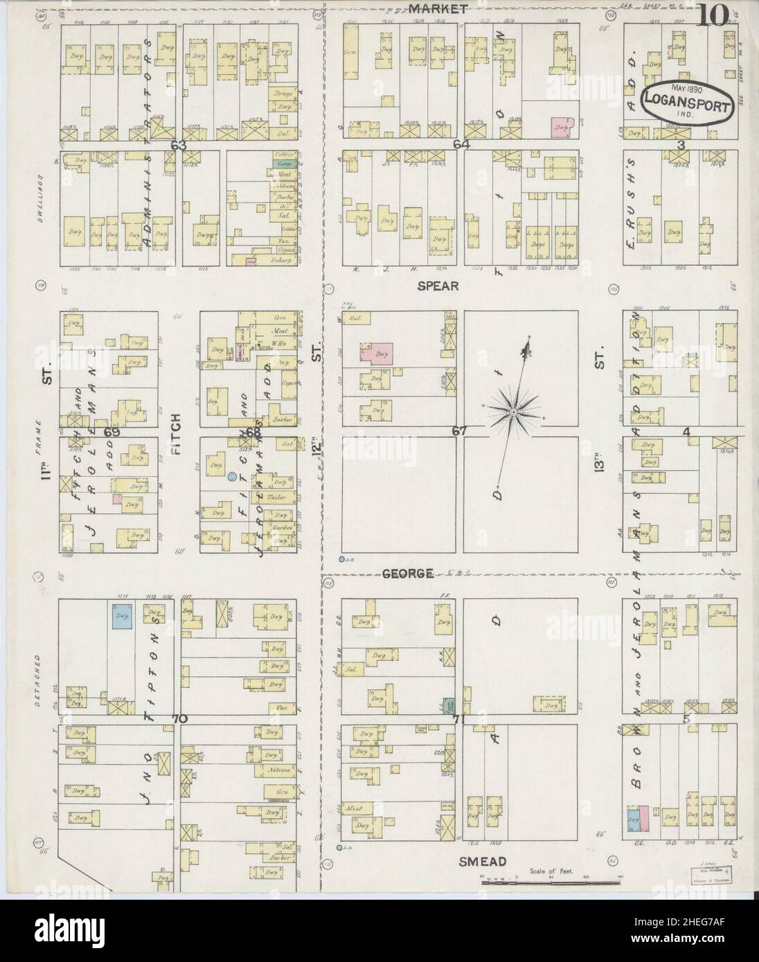 Map of logansport hi-res stock photography and images - Alamy