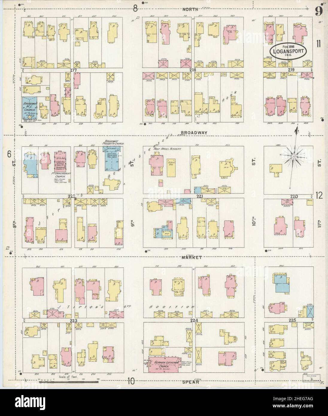 Map of logansport hi-res stock photography and images - Alamy