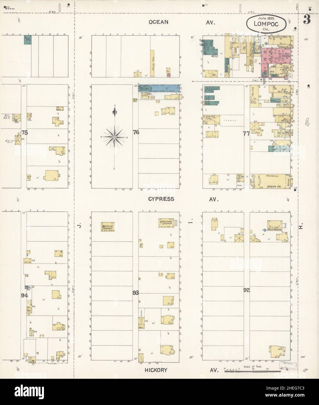 Sanborn Fire Insurance Map from Lompoc, Santa Barbara County ...