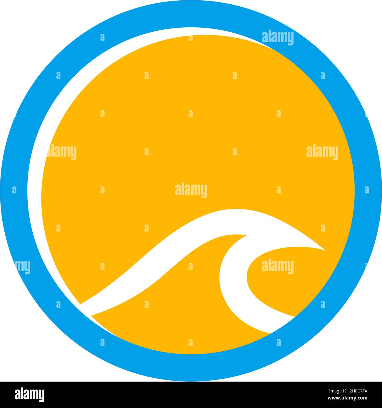 Sun and wave vector logo design Stock Vector Image & Art - Alamy