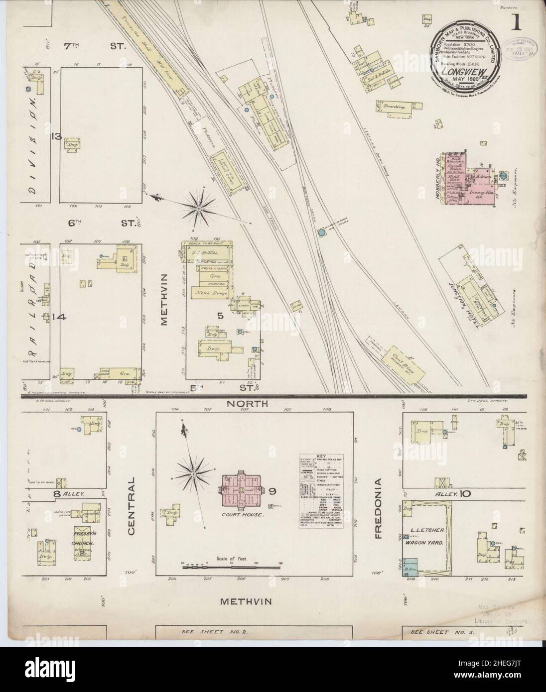 Longview texas map hi-res stock photography and images - Alamy