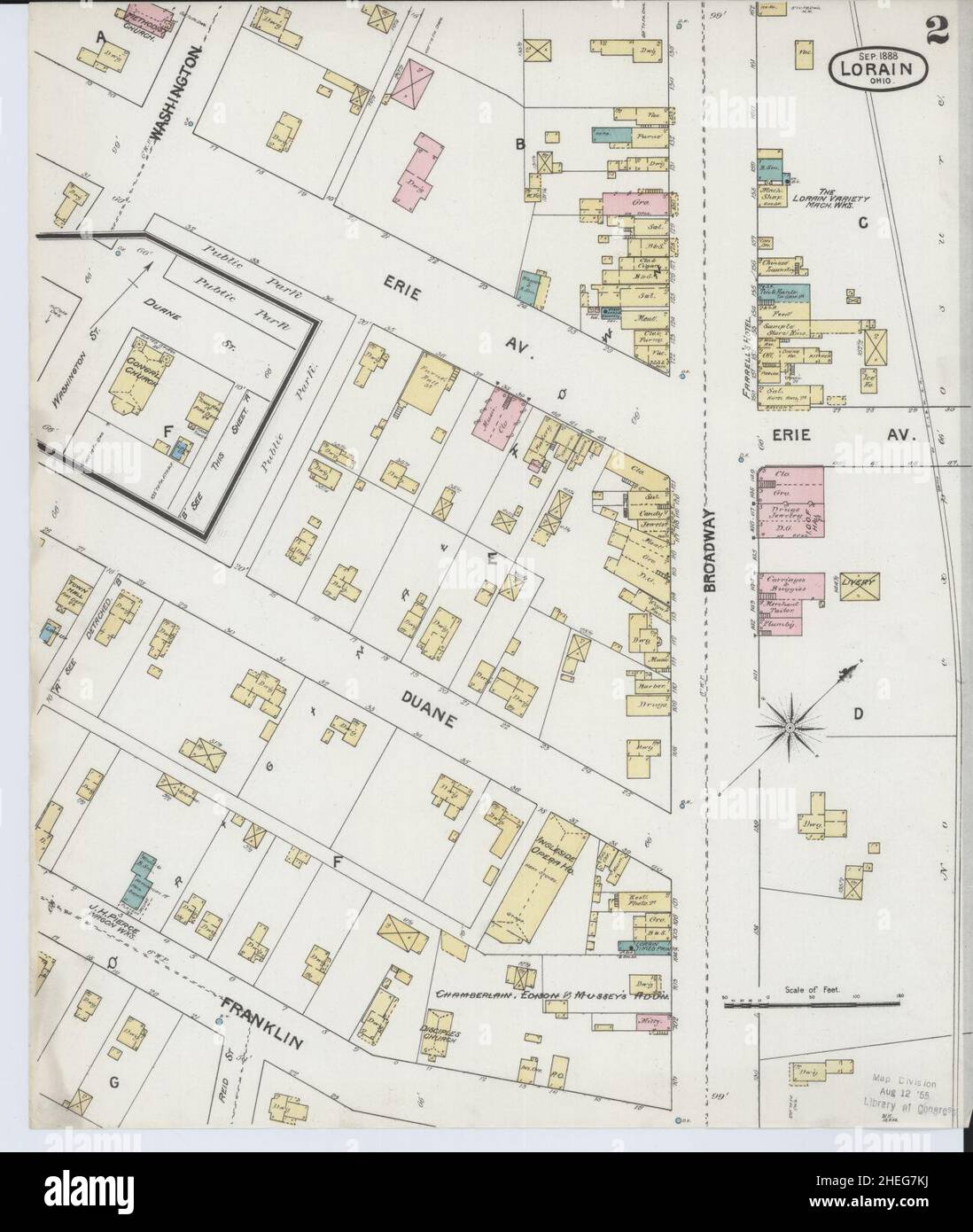 Map of lorain ohio hi-res stock photography and images - Alamy