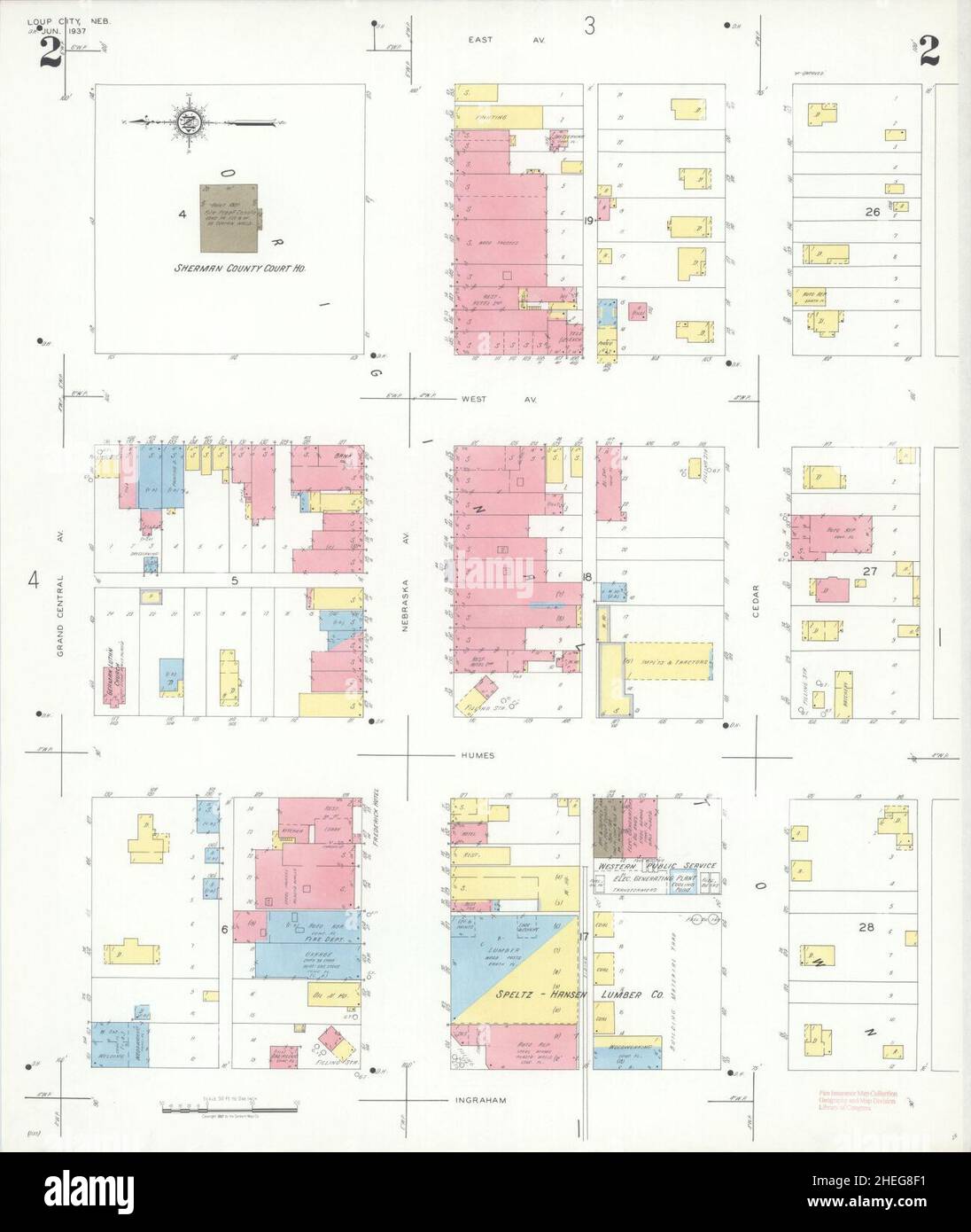 Map of loup nebraska hi-res stock photography and images - Alamy
