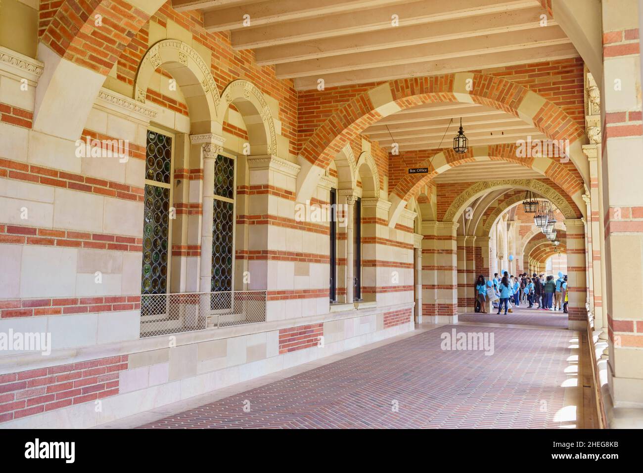 Los Angeles, MAY 15 2016 - Daytime of the hall of Royce Hall Stock ...