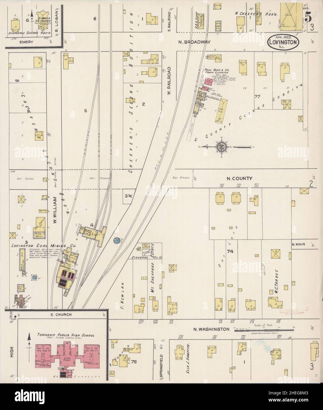 Map of lovington hi-res stock photography and images - Alamy