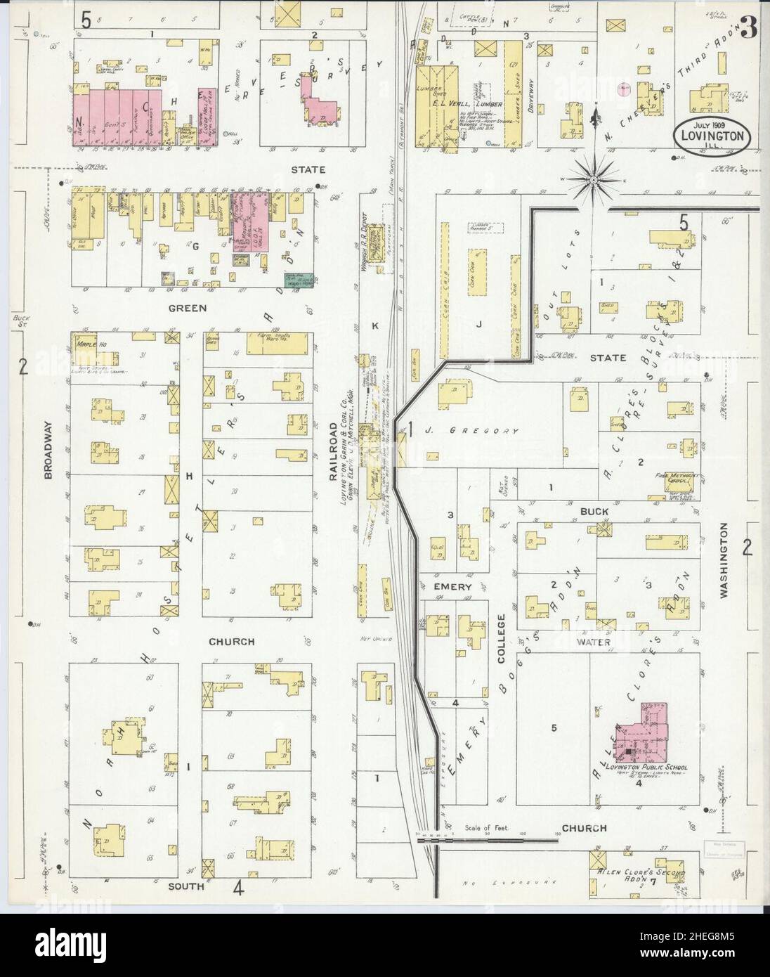 Map of lovington hi-res stock photography and images - Alamy