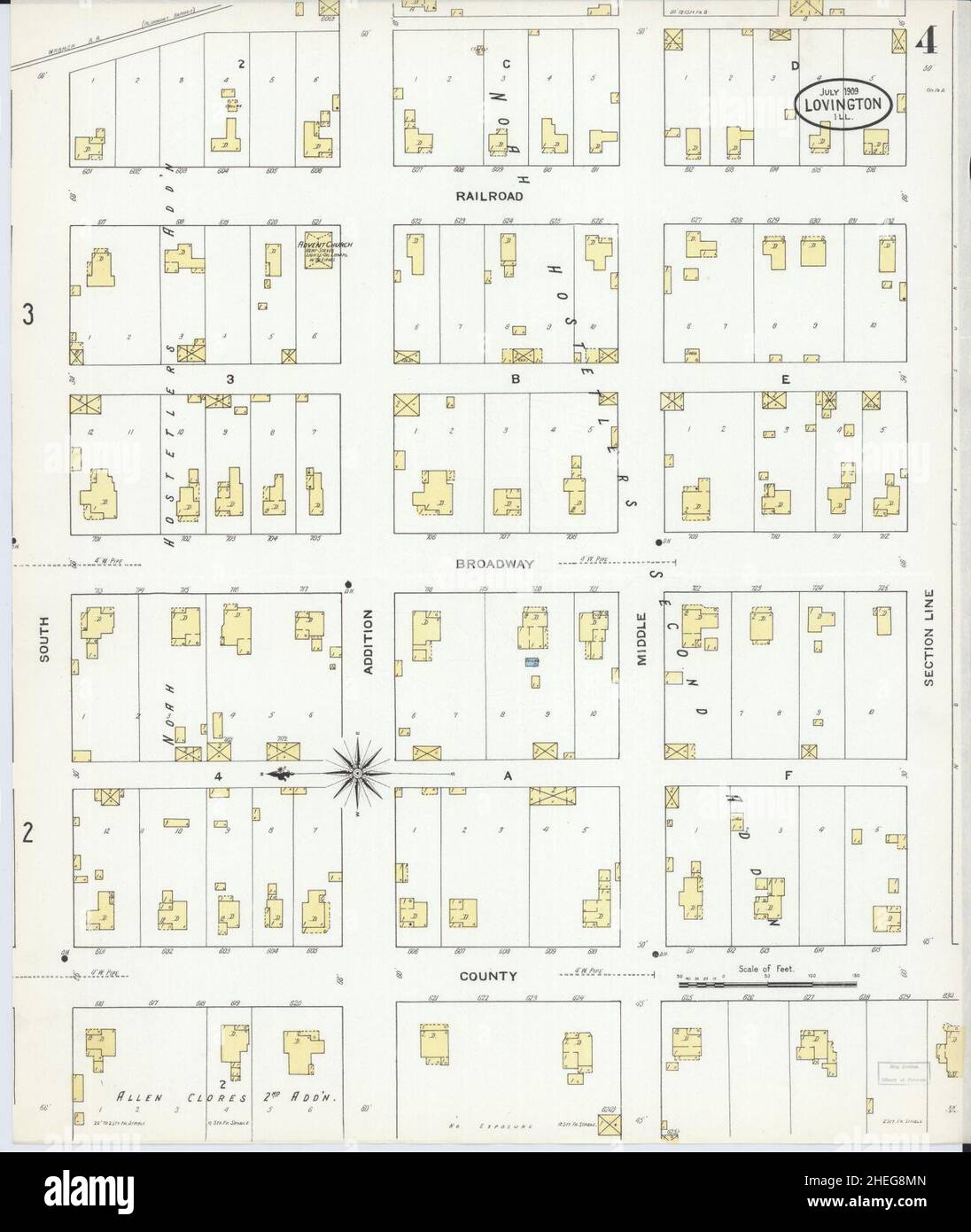 Map of lovington hi-res stock photography and images - Alamy
