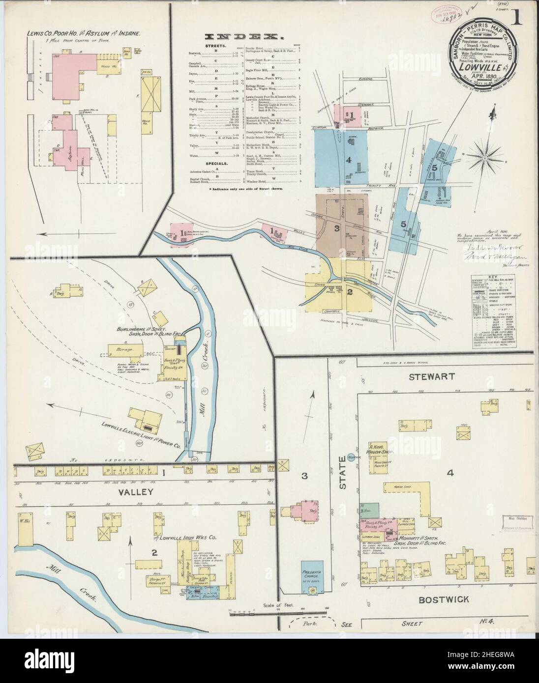 Lowville map hi-res stock photography and images - Alamy