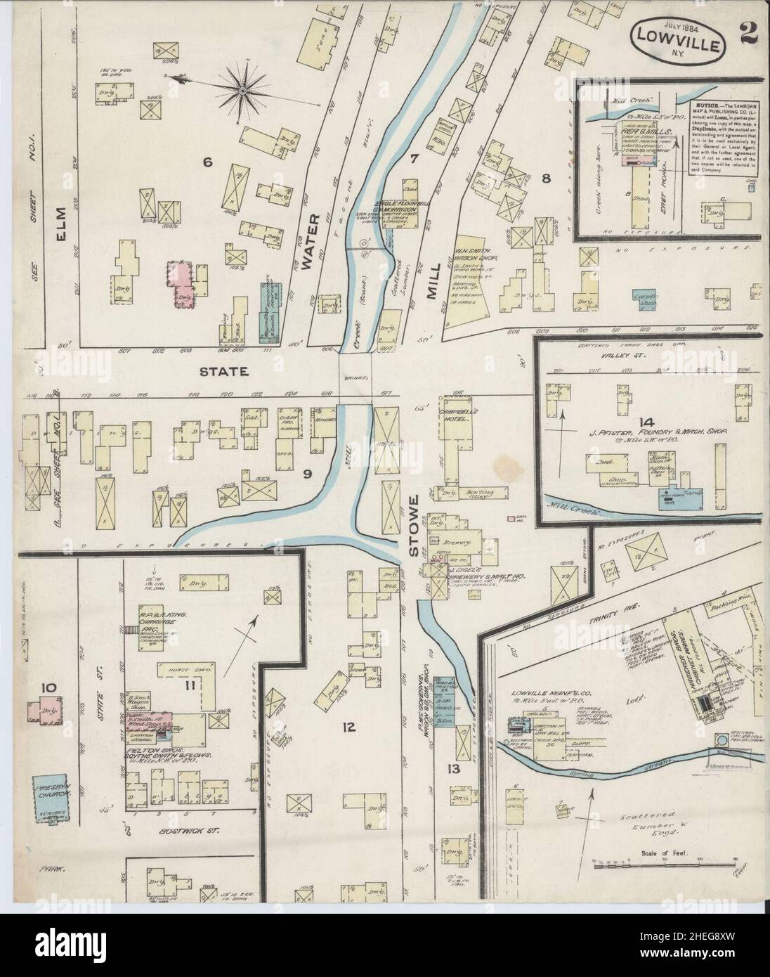 Map of lowville hi-res stock photography and images - Alamy