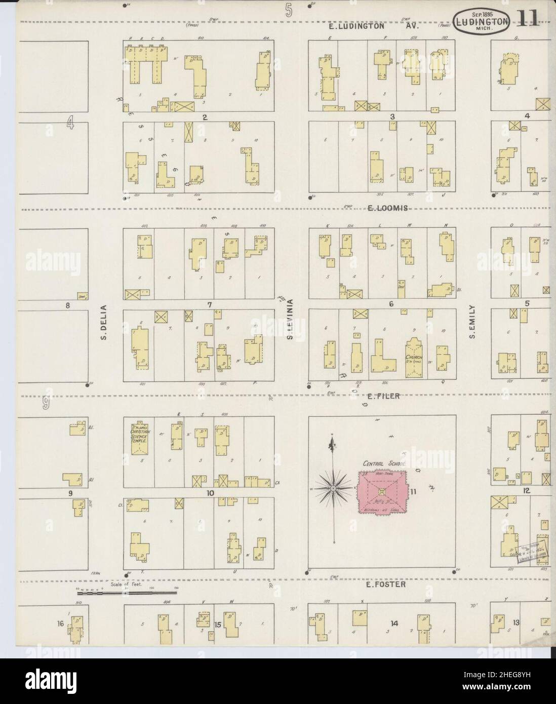 Map of mason michigan hi-res stock photography and images - Alamy