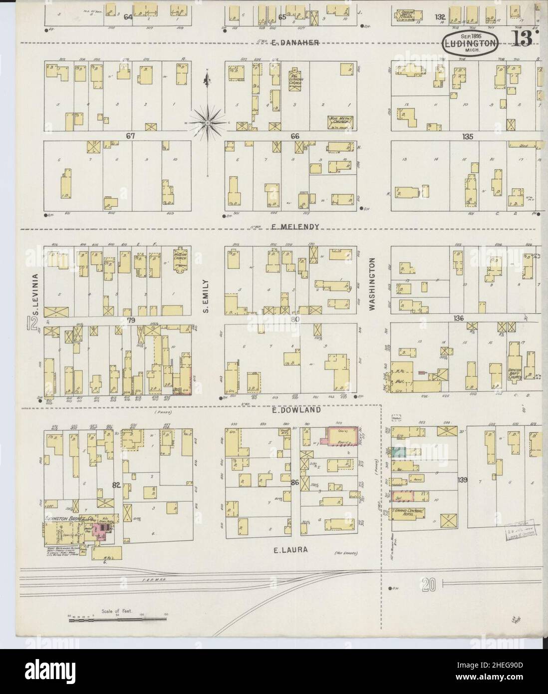 Map of mason michigan hi-res stock photography and images - Alamy