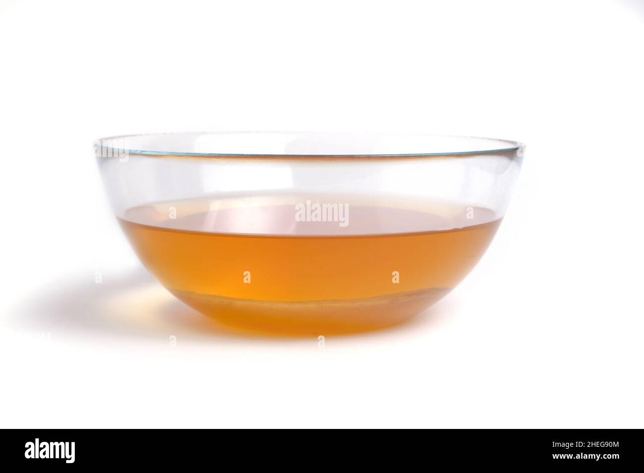 Kombucha in a glass cup on a white background,healthy and delicious ...