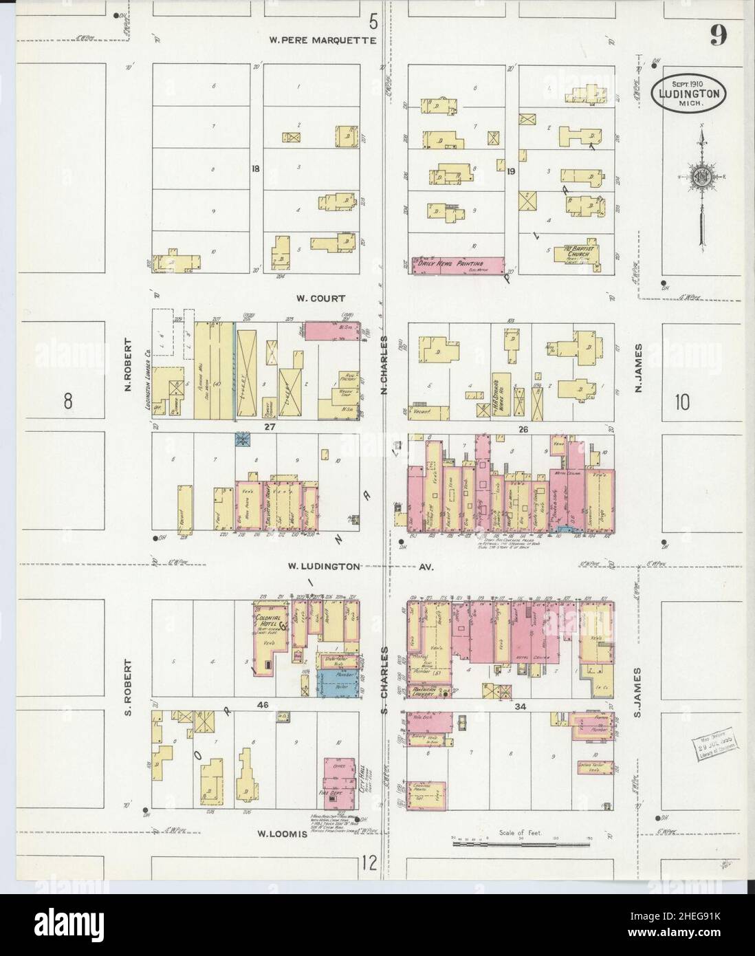 Map of mason michigan hi-res stock photography and images - Alamy