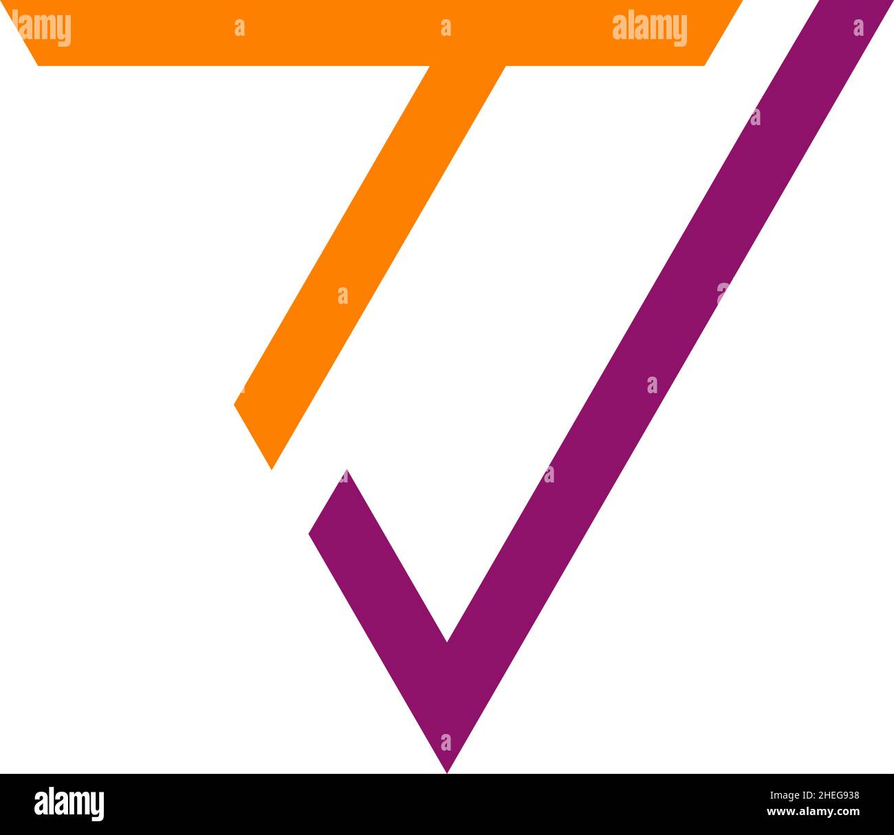 tv or television text channel vector logo design Stock Vector Image ...