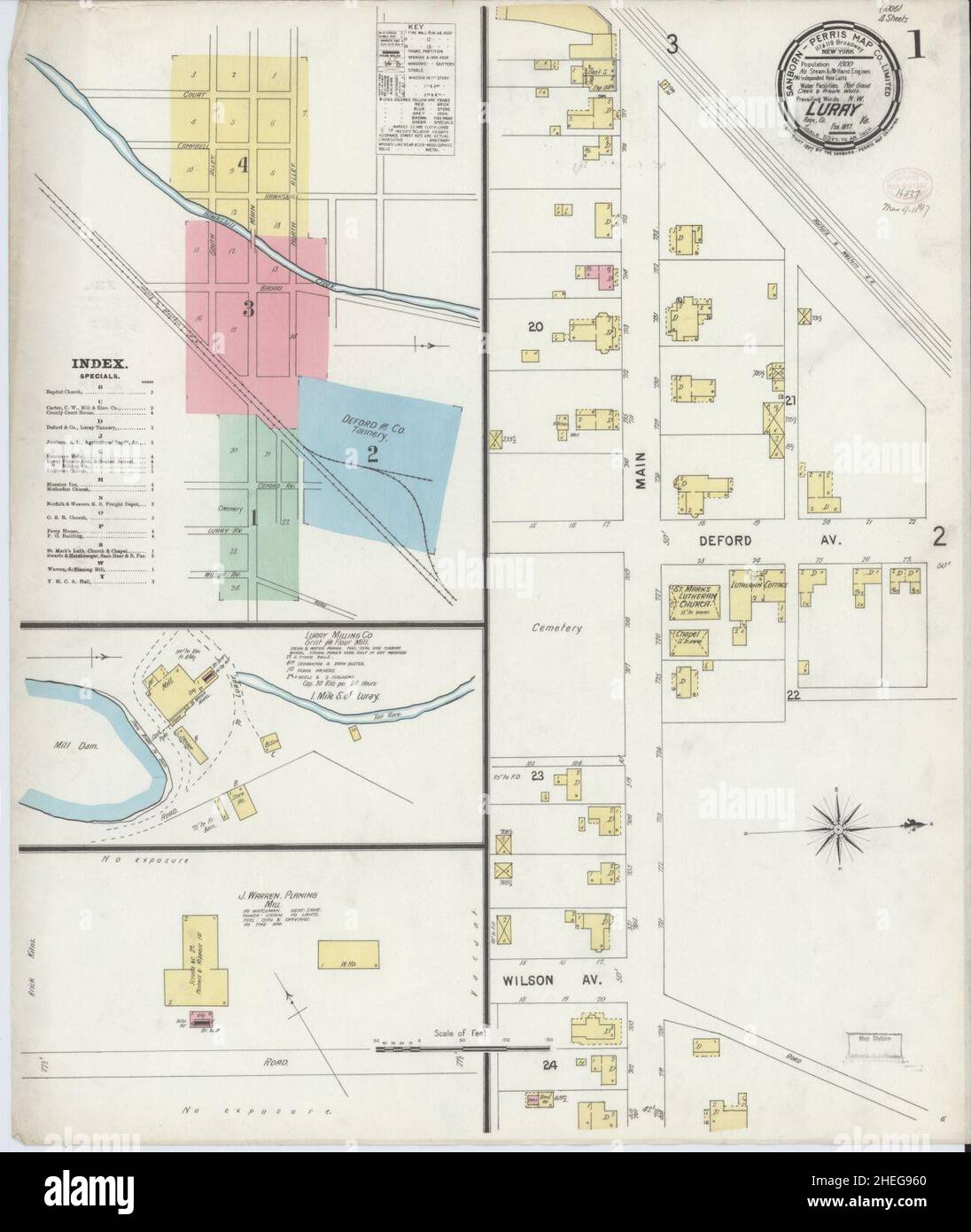 Map of luray hi-res stock photography and images - Alamy