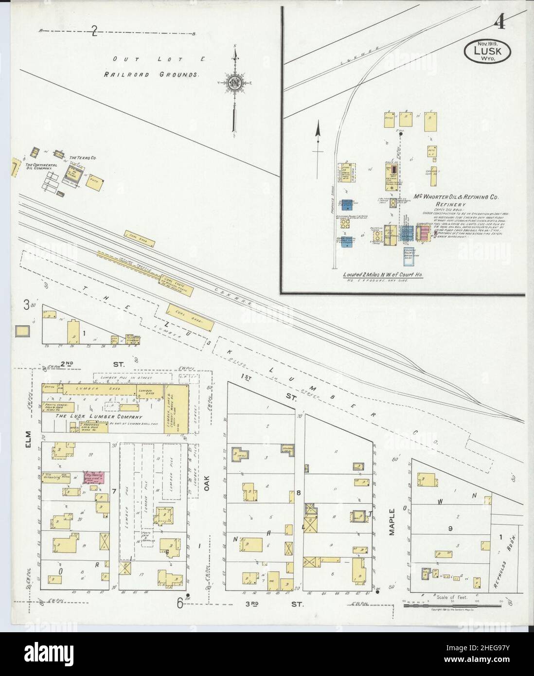 Lusk wyoming map hi-res stock photography and images - Alamy