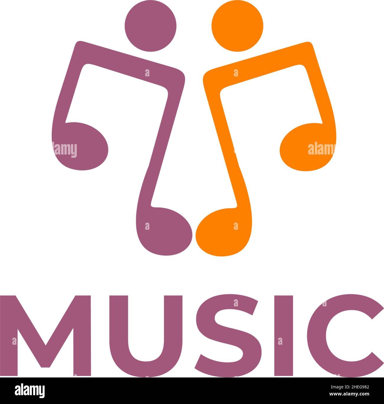 Music note stave swirl Cut Out Stock Images & Pictures - Alamy