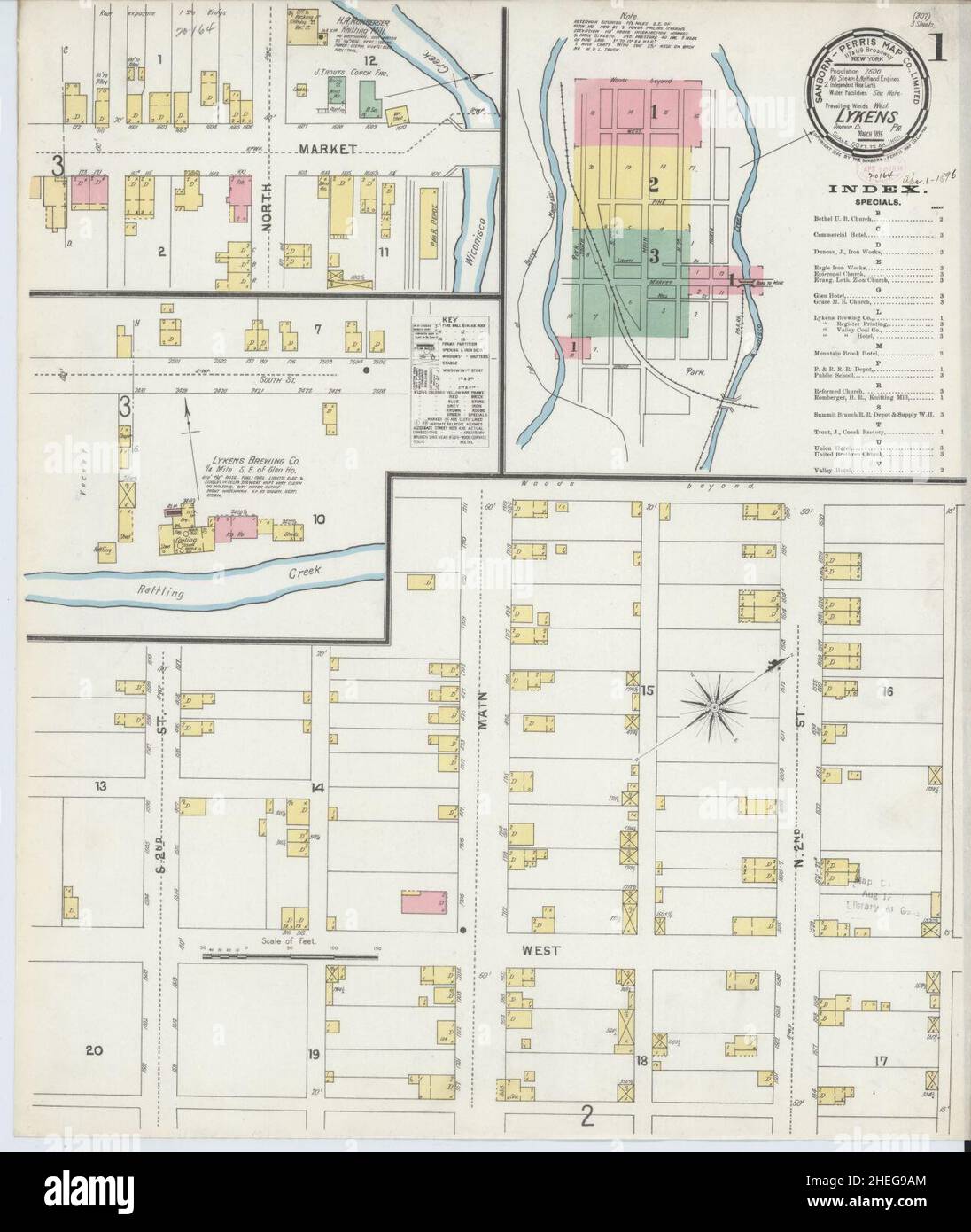Map of lykens hi-res stock photography and images - Alamy